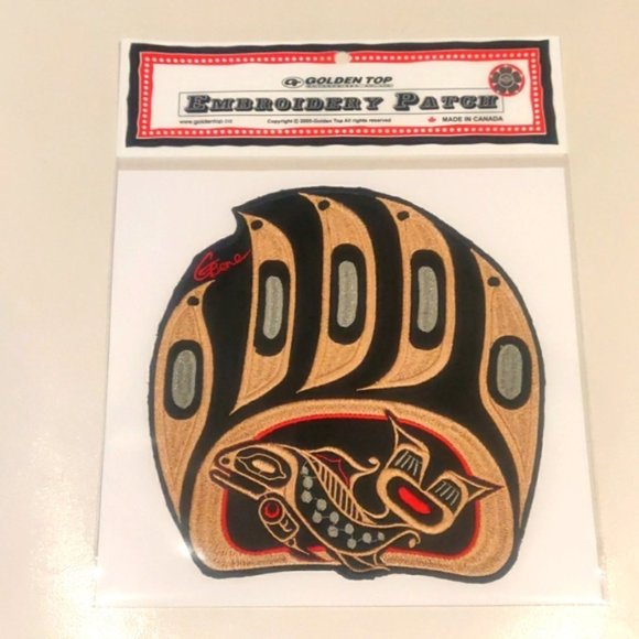 Other | 7 Embroidered Patch Bear Paw Indigenous Design | Poshmark